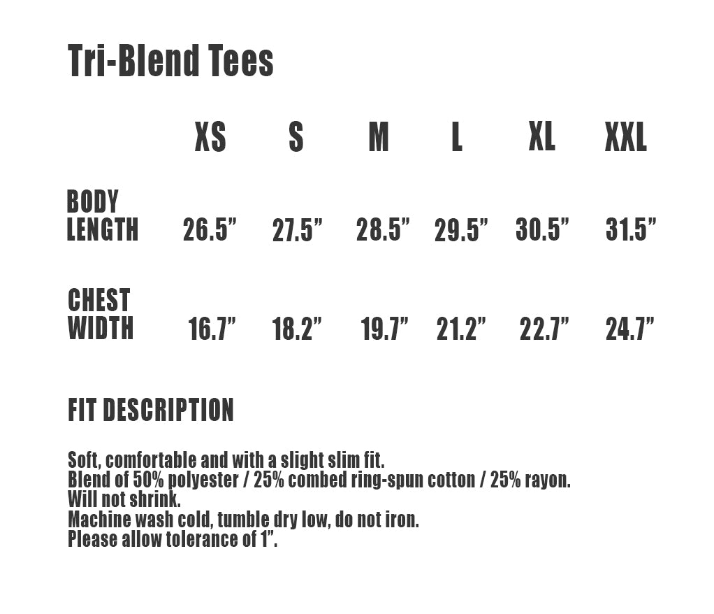 Sizing Charts – Fly Good Merch