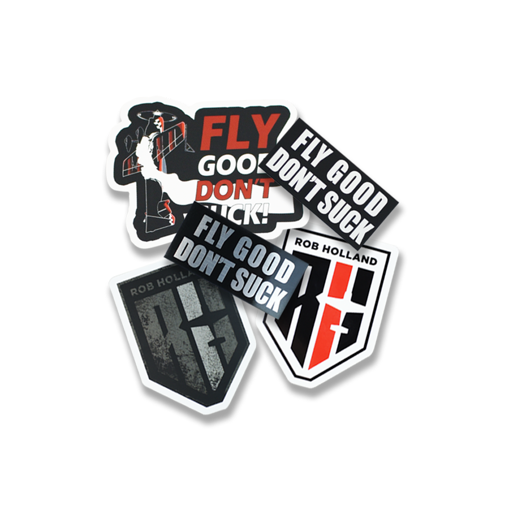 ROB HOLLAND AEROSPORTS STICKER PACK – Fly Good Merch