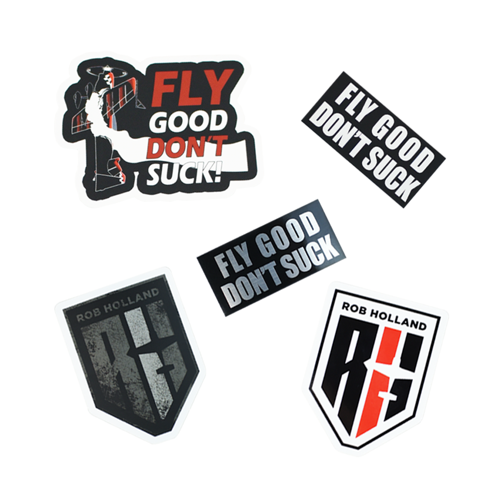 ROB HOLLAND AEROSPORTS STICKER PACK – Fly Good Merch